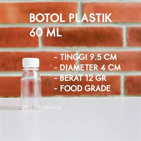 Jual Botol Jelly 60 Ml Botol Plastik 60 Ml Botol Zam Zam 60 Ml