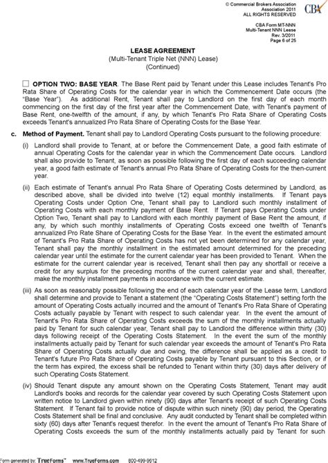 Nnn Lease Legal Forms Lease Agreement Tenants Being A Landlord