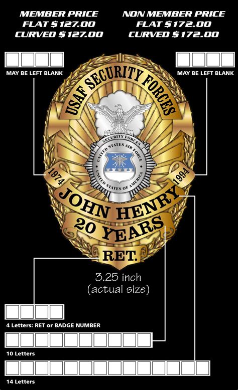 Pin Back Badge Us Air Force Department Usaf United States Military Master Security Mp Police