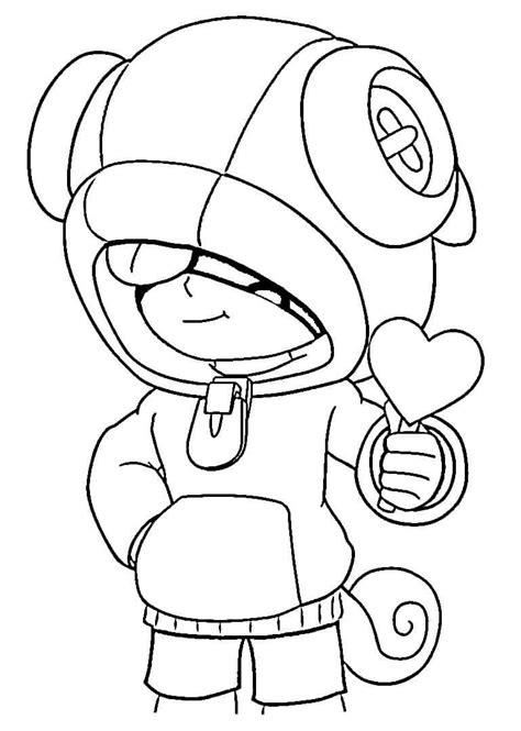 Brawl Stars Character Leon Coloring Pages Xcolorings The Best Porn
