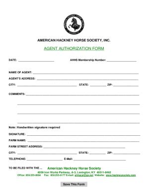 Fillable Online Agent Authorization 11 07 07 Doc Fax Email Print