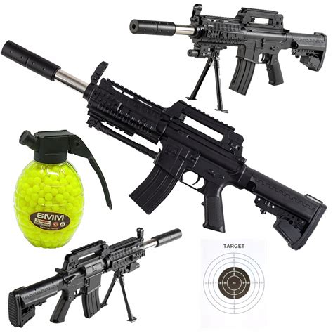 KARABIN NA KULKI M16 ZESTAW Snajperka 6mm LASER Granat 800