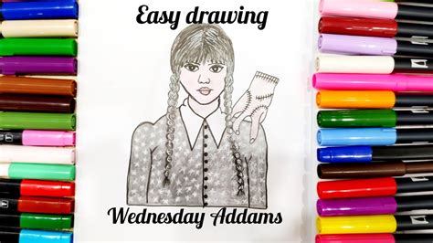 How To Draw Thing Wednesday Netflix Wednesday Wednesday Sketch