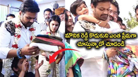 Manchu Manoj With His Wife Bhuma Mounika Reddy And Son Visuals