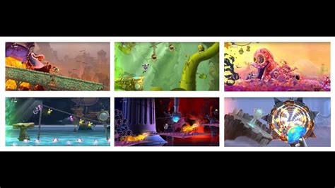 Rayman Legends Todos Los Niveles Musicales Gameplay YouTube