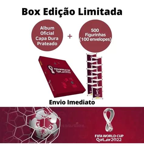 Box Álbum Edição Especial Capa Dura Prata Copa Do Mundo 2022
