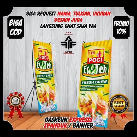 Jual Spanduk Banner Es Teh Poci Banner Es Teh Poci Spanduk Banner