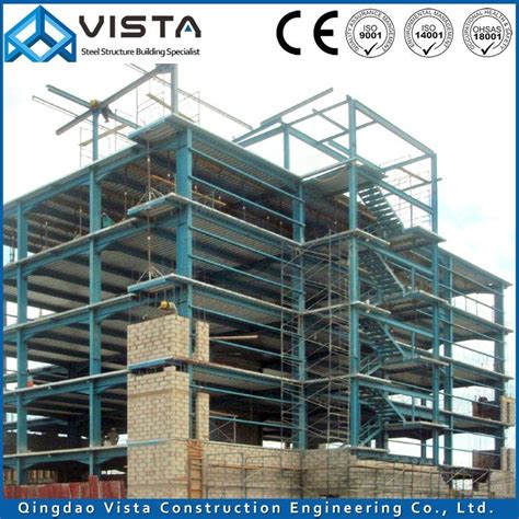 High Rise Prefabricated House Building Frame Construction Hotel Steel