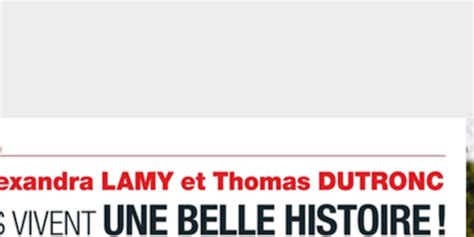 Thomas Dutronc Alexandra Lamy leur histoire secrète soirée agitée