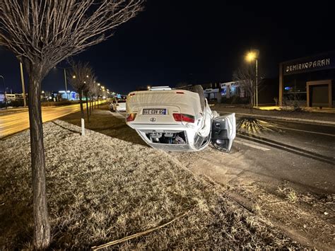 Takla atan otomobilden burnu bile kanamdan çıktı İhlas Haber Ajansı