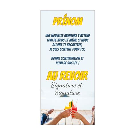 Carte départ collègue à imprimer gratuit Carte départ collègue Carte