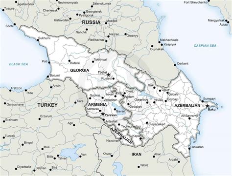 Caucasus World Map