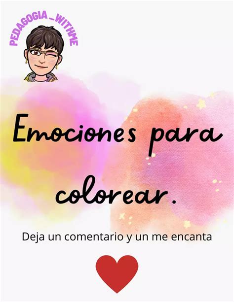 Libro Para Colorear De Las Emociones Intensamente Profe Social