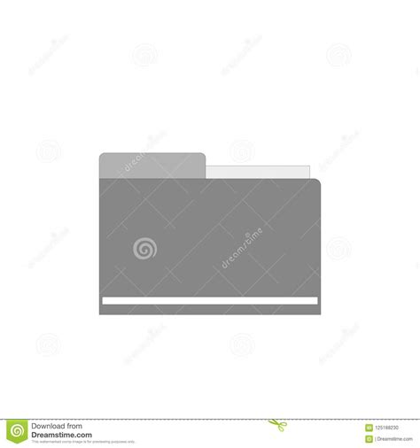 Icono De La Carpeta Ejemplo Del Vector Aislado En El Fondo Blanco