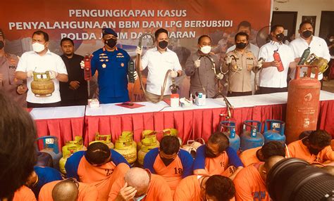 Polda Jatim Ungkap 62 Kasus Penyalahgunaan BBM Dan Elpiji Subsidi Dari