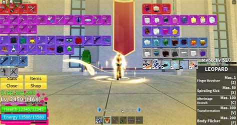 Blox Fruits Lv Leopard All Skill Full Gear Angel V