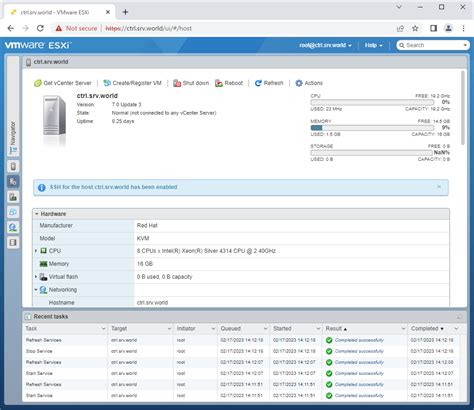 VMware ESXi 7 NTP Settings Server World