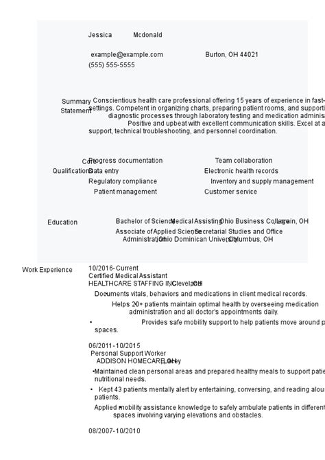 Writing A Curriculum Vitae Template