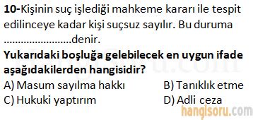 6 Sınıf Hukuk ve Adalet 2 Dönem 1 Yazılı Soruları Test Çöz Test Çöz
