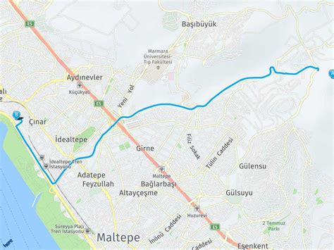 İstanbul Maltepe İstanbul Bostancı Sahil arası mesafe İstanbul Maltepe