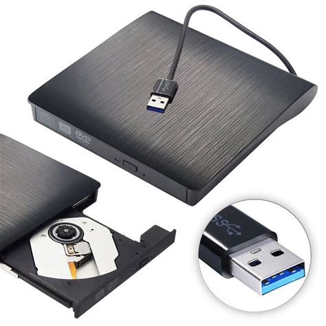 USB 3 0 Portable Ultra Thin Slim External CD RW DVD RW CD DVD ROM