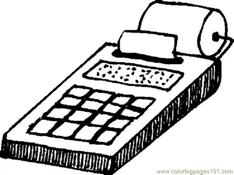 Coloring Pages Calculator 4 Education School Free Printable