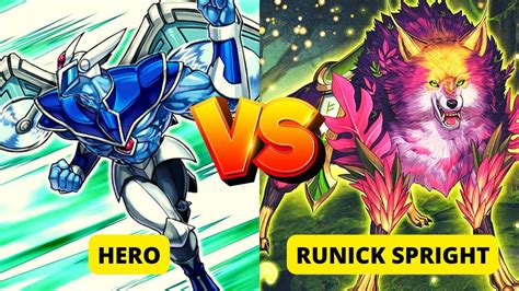 HERO Vs RUNICK SPRIGHT High Rated Dueling Book Yugioh YouTube