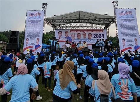 Pesta Rakyat Untuk Kemenangan Prabowo Gibran Di Kampar Berlangsung