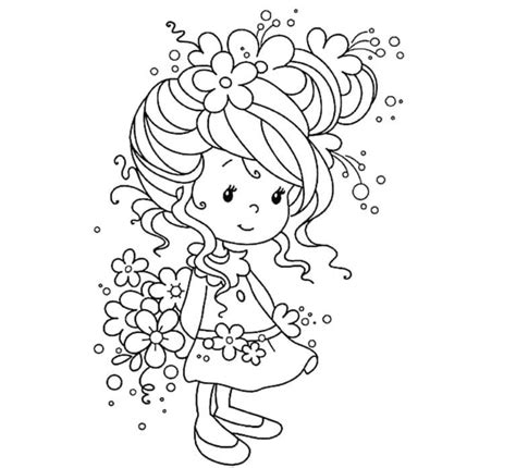 Coloriage Petite Fille à imprimer sur ColoriageEnfant