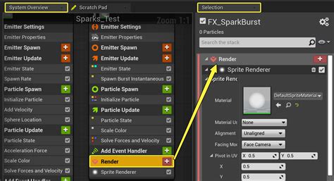 How To Create A Sparks Effect In Niagara Unreal Engine Documentation