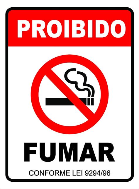Placas De Proibido Fumar Para Imprimir PrintLoja Blog