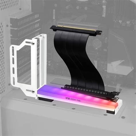 Ezdiy Fab Soporte De Soporte De Tarjeta Gr Fica Vertical Con Led Argb