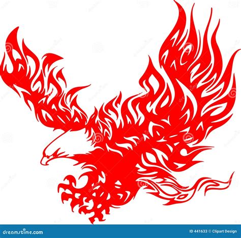 Atacking Eagle In Flames 4 Royalty Free Stock Photo CartoonDealer