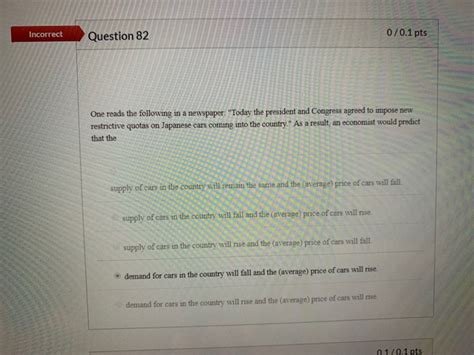 solved 0 0 1 pts incorrect question 56 a per unit tax is