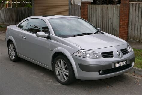 2004 Renault Megane II CC 1 6 16V 113 Hp Technical Specs Data