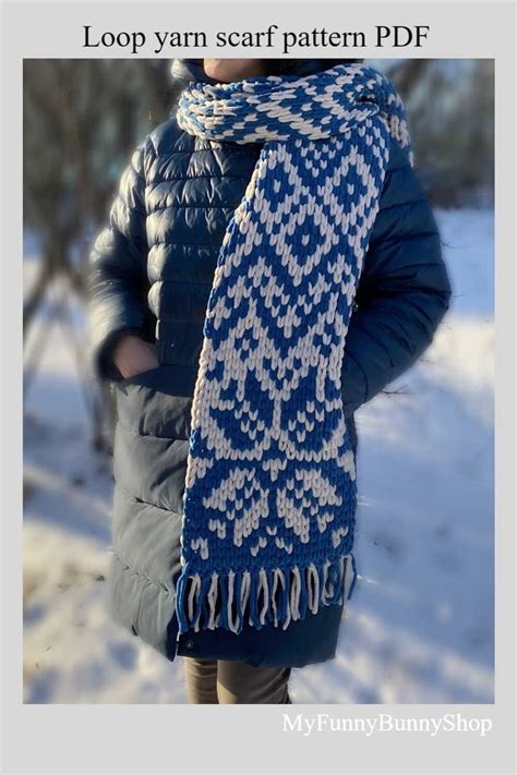 Loop Yarn Scandinavian Scarf Pattern Pdf Inspire Uplift