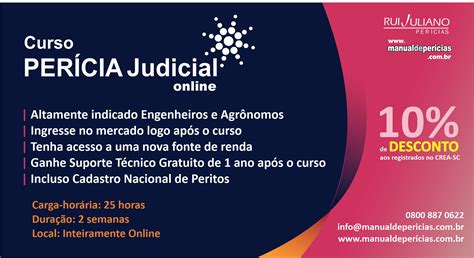 Curso Perícia Judicial Online CREA SC