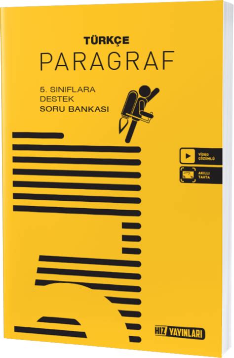 5 Sınıf Türkçe Paragraf Soru Bankası Hız Yayınları