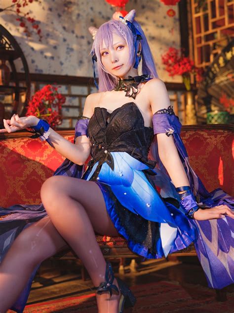 Paimon on Twitter RT sia04031 cosplayコスプレ 原神刻晴 霓裾の舞ver Photo