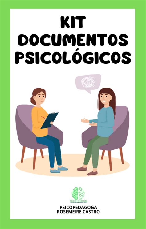Fichas para consultório psicólogo kit documentos psicológico Psico
