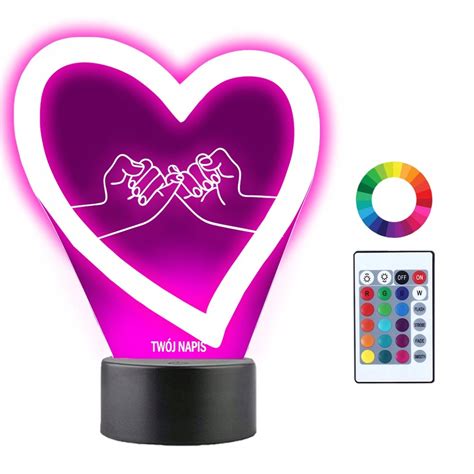 Lampka Nocna D Led Serce Obietnica Prezent Plexido Sklep Empik