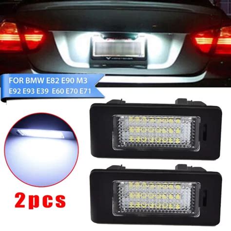 HAUT LUMINOSITÉ PLAQUE Immatriculation Numéro Feux 6000 6500K Durable
