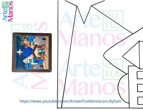 Cuadro En Falso Patchwork Pesebre Arte En Tus Manos Arte En Tus