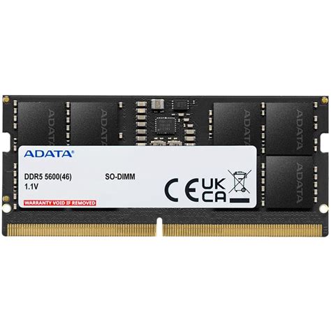 Memoria Ram DDR5 Sodimm Adata 5600MHz 16GB PC5 44800 AD5S560016G S