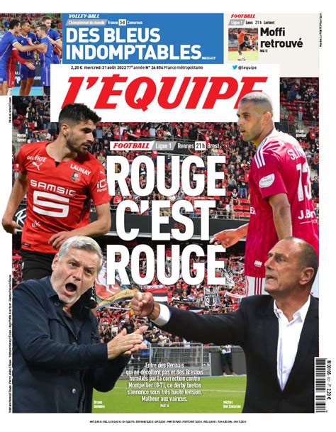 Matthieu Malvaso On Twitter Rt Lequipe Les Unes Du Journal L Quipe