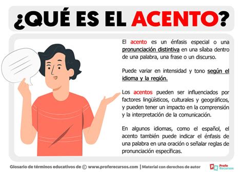 Qué es el Acento Definición de Acento