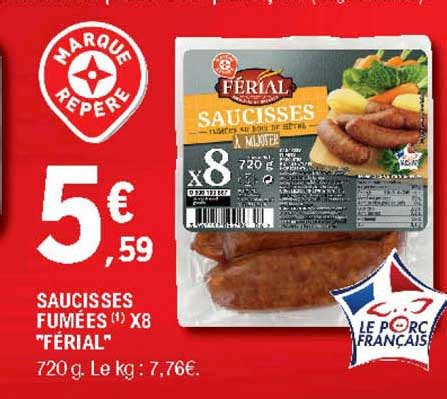Promo Saucisses Fumées Férial chez E Leclerc iCatalogue fr