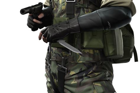 Naked Snake Big Boss CQC Knife Metal Gear Solid 3 Snake Eater Delta 3D