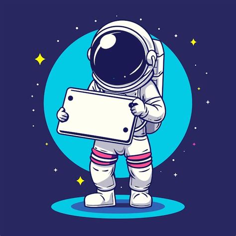 Ilustração do astronauta no espaço Vetor Premium