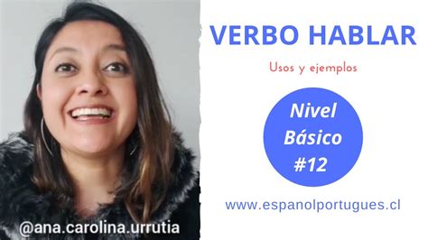 Verbo Hablar Em Espanhol RETOEDU